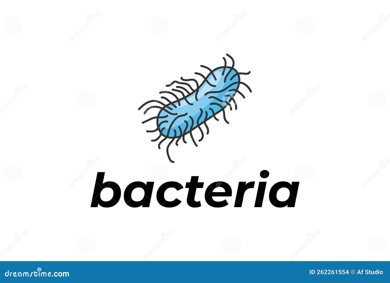 Vintage Bacteria Virus Microbe Germ Pathogen Logo Design Vector ...