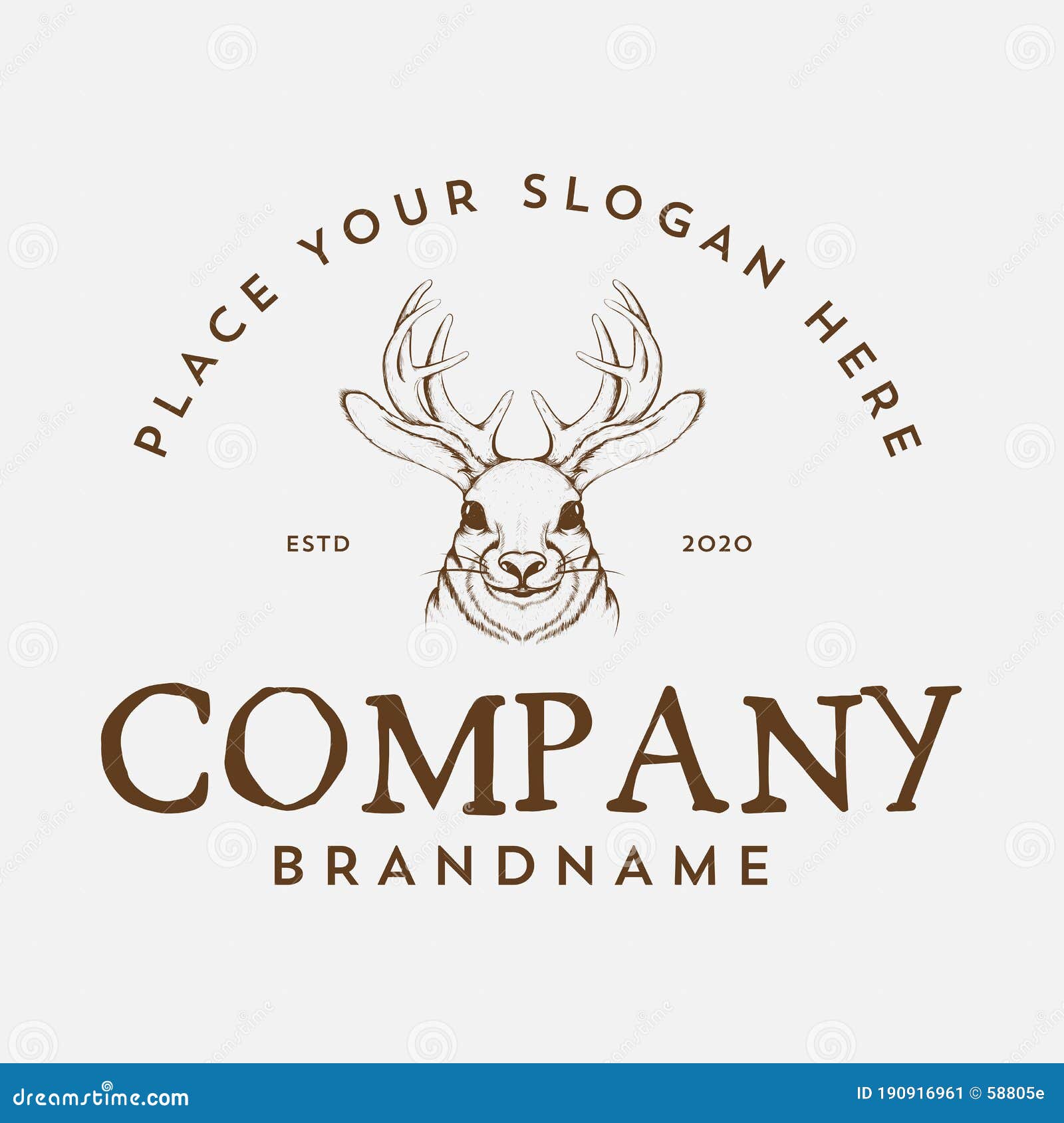 Vintage Bad Rabbit Company Logo Stock Vector - Illustration of horn ...