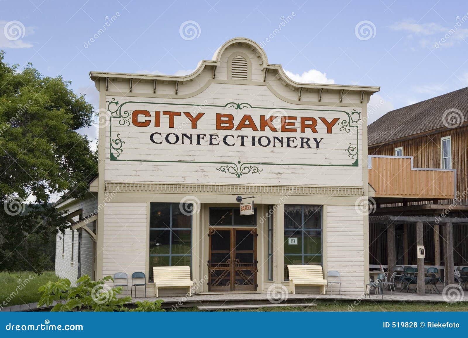 Vintage bakery stock photo. Image of baker, bakehouse, door - 519828
