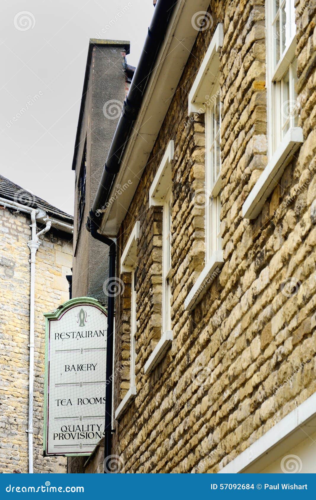 Vintage Bakery Sign in England Stock Photo - Image of painted, grunge ...