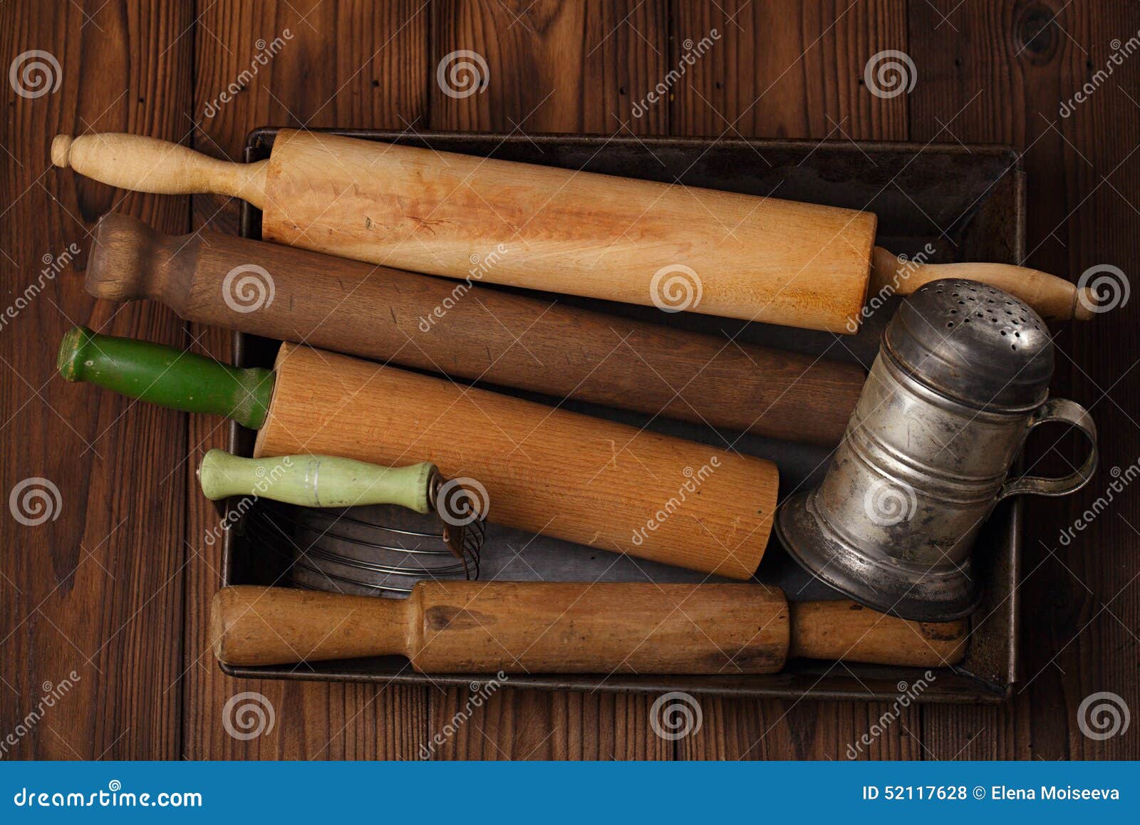 Vintage Baking utensils stock photo. Image of cooking - 52117628
