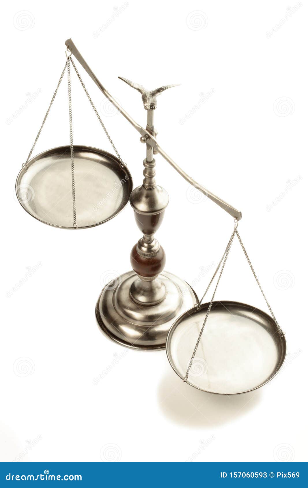 Balance Scale On Blue Background Royalty-Free Stock Photo ...