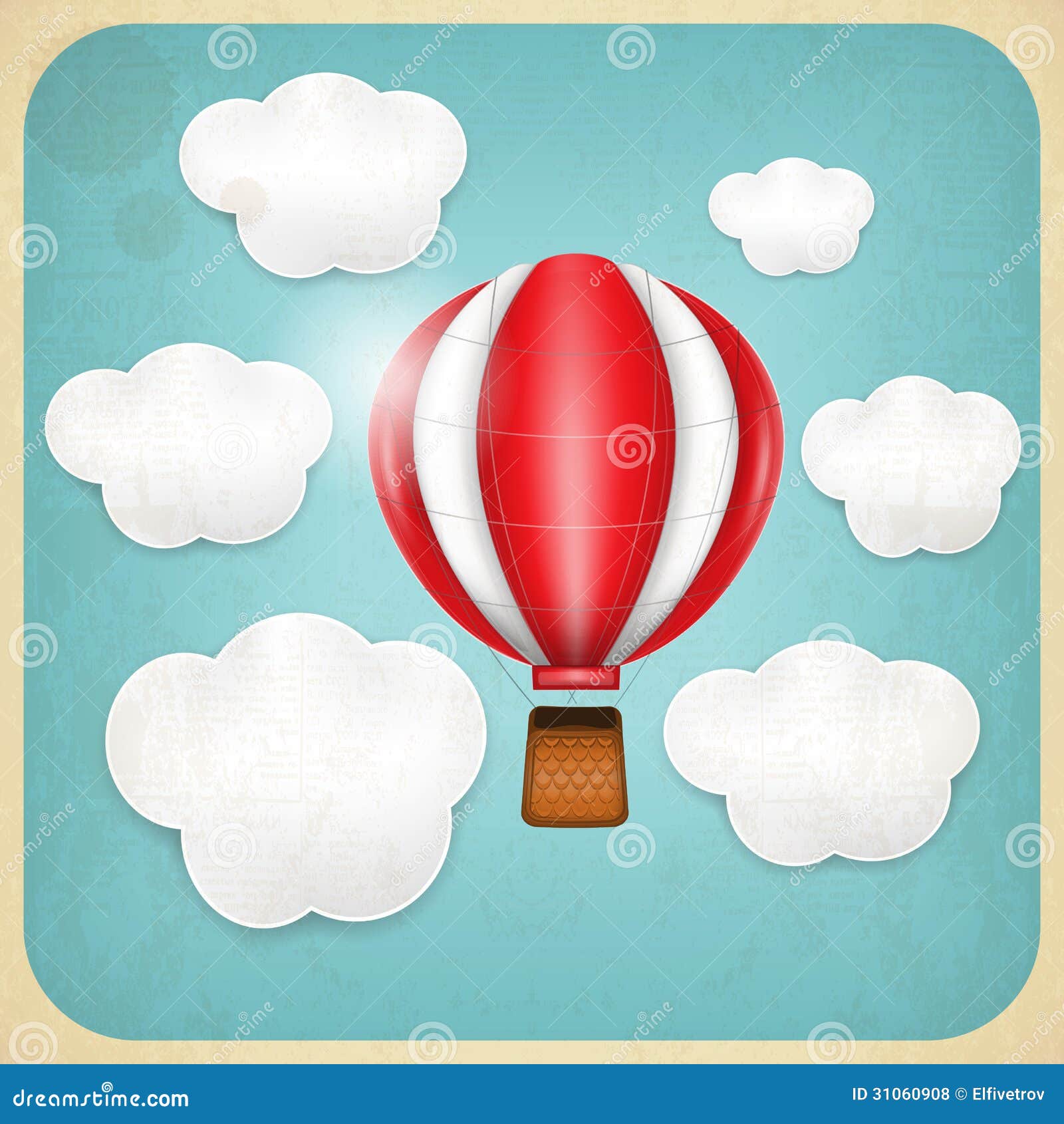 Vintage Balloon Hand Draw Vintage Engraving Style Black And White ...