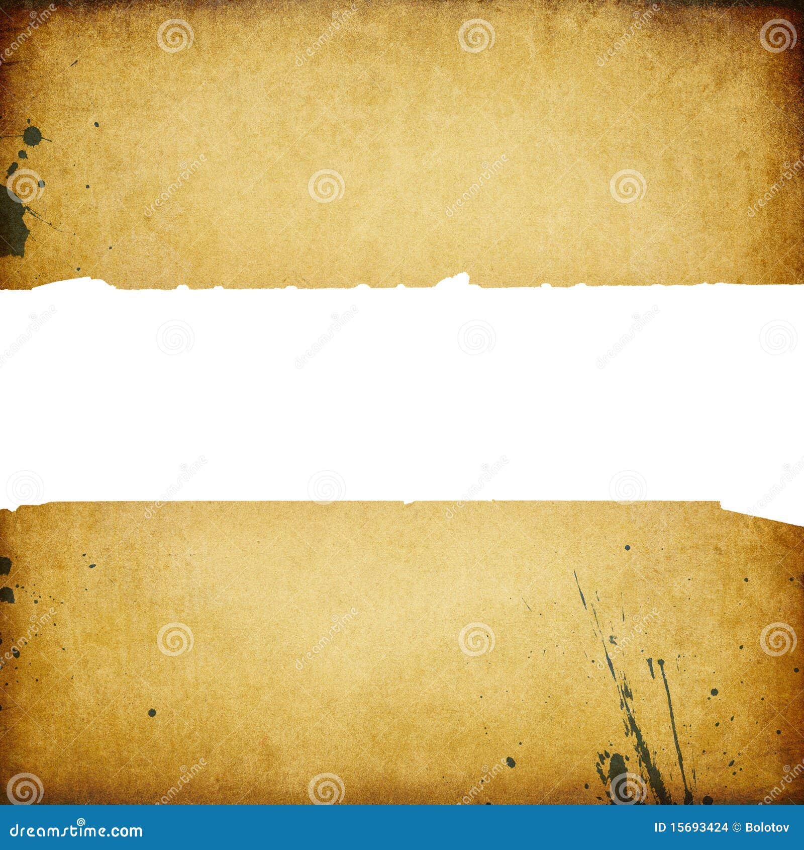 Vintage Banner with Torn Edges. Stock Illustration - Illustration of ...
