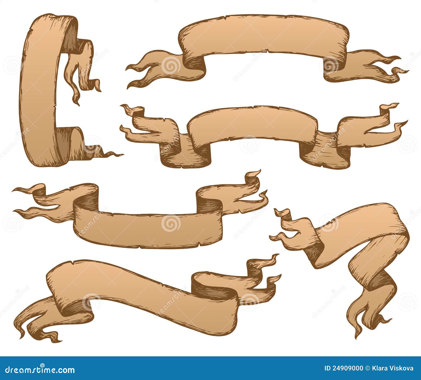 Vintage Banners Collection 2 Stock Vector - Illustration of historical ...