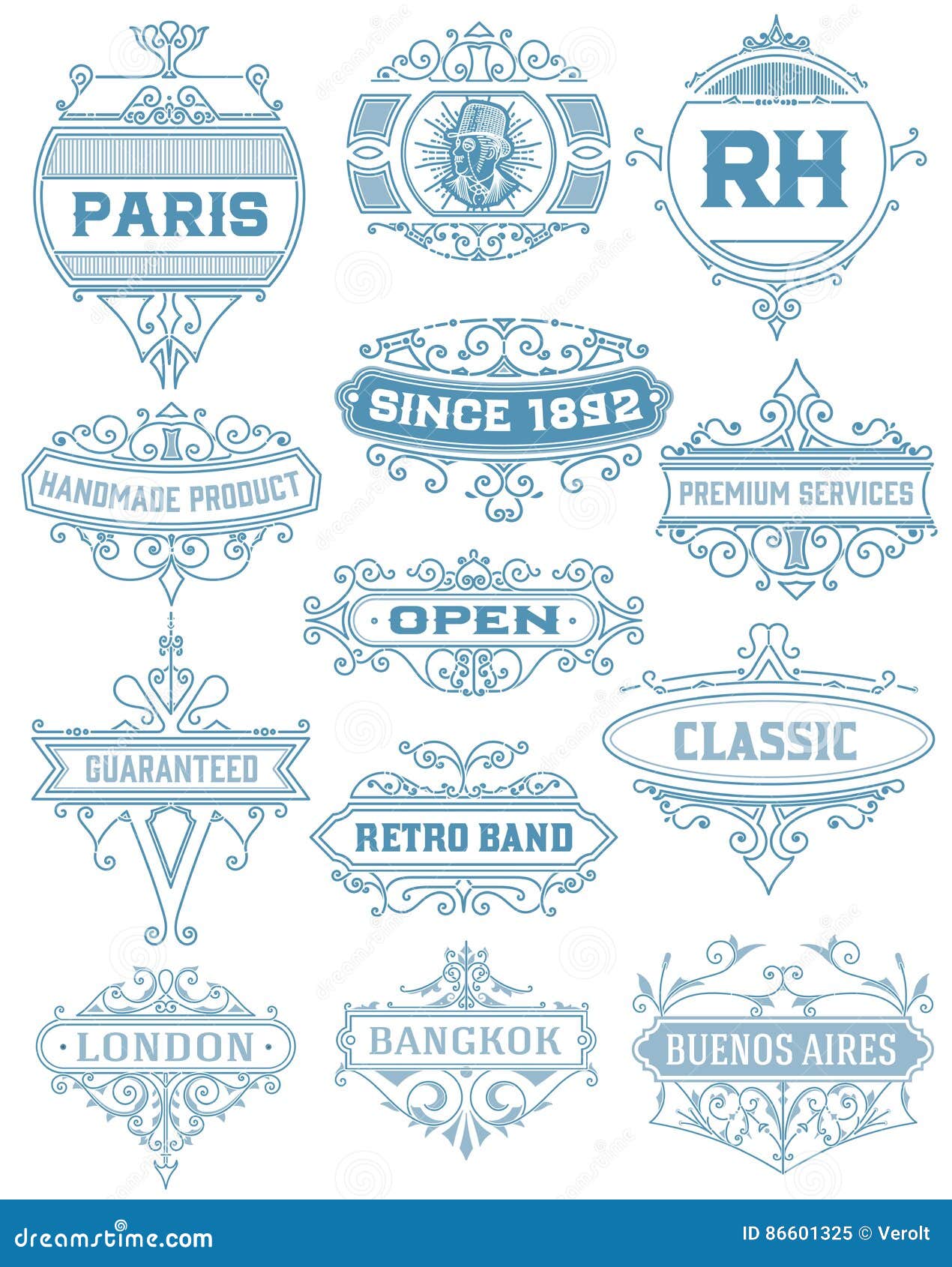Vintage Banners. Vector Layered Stock Vector - Illustration of postcard ...