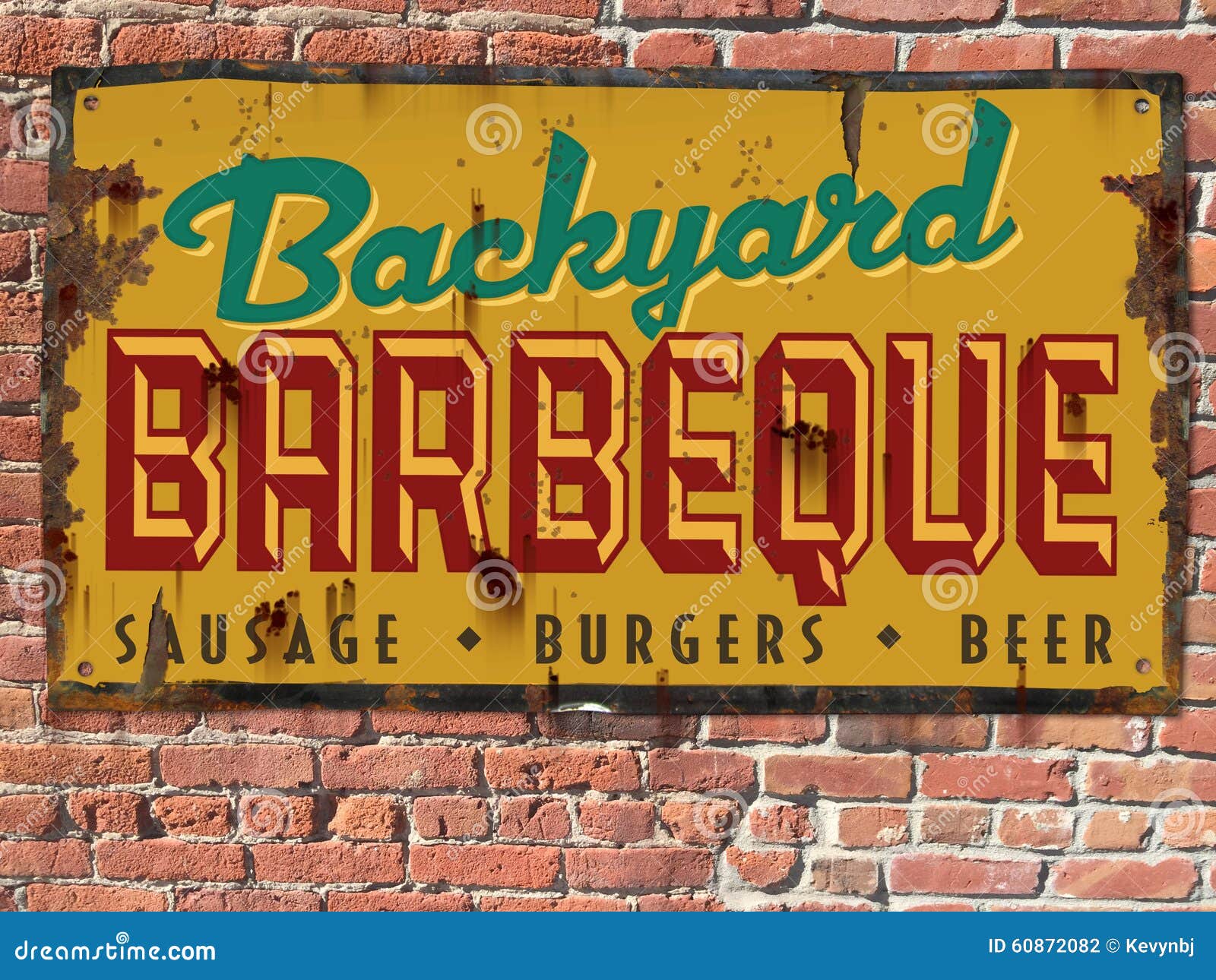 Barbeque BBQ Sign stock photo. Image of sausage, house - 60872082