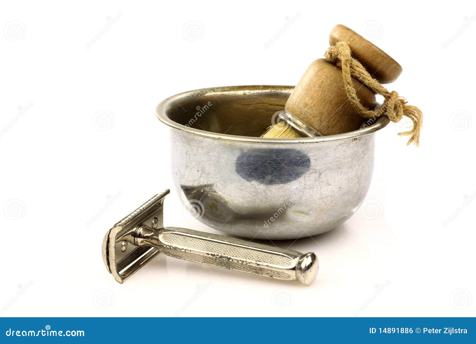 Vintage Barber Shaving Tools Stock Photo - Image of barber, wooden ...