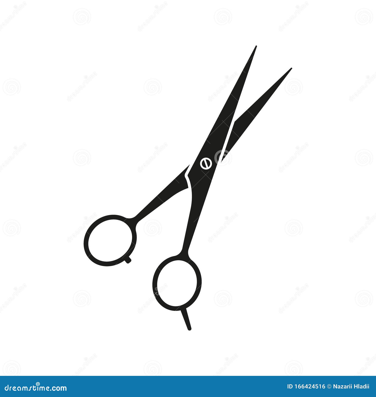 Vintage Barber Shop Scissors. Vector Illustration, Isolated. Stock ... Vintage Barber Shop Scissors. Vector Illustration, Isolated. Stock ...
