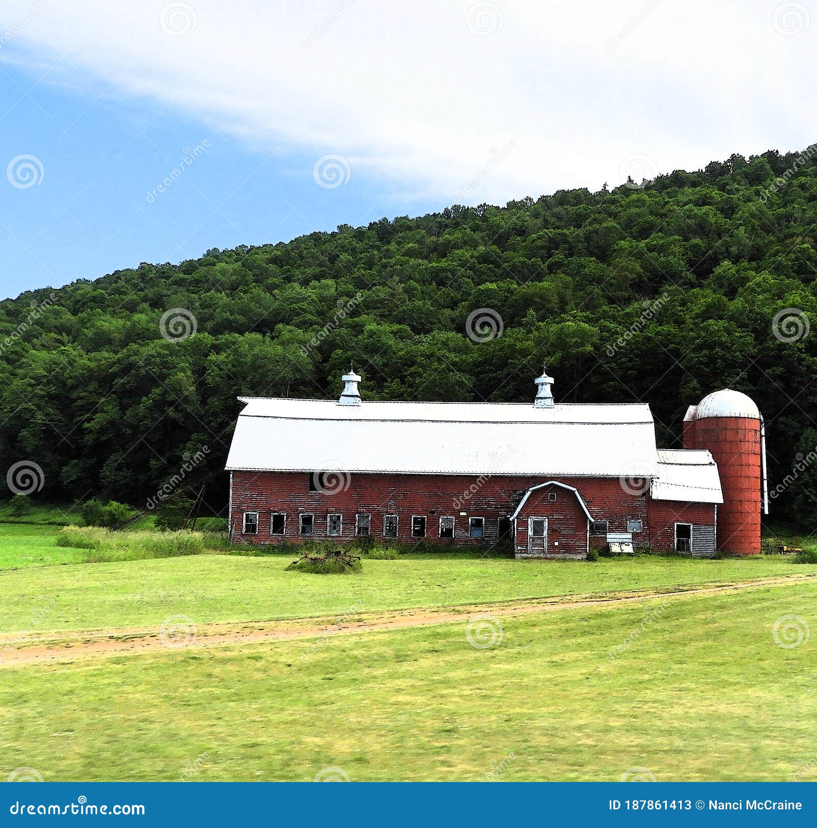 Two Old Barn Cupolas Royalty-Free Stock Image | CartoonDealer.com #74807578