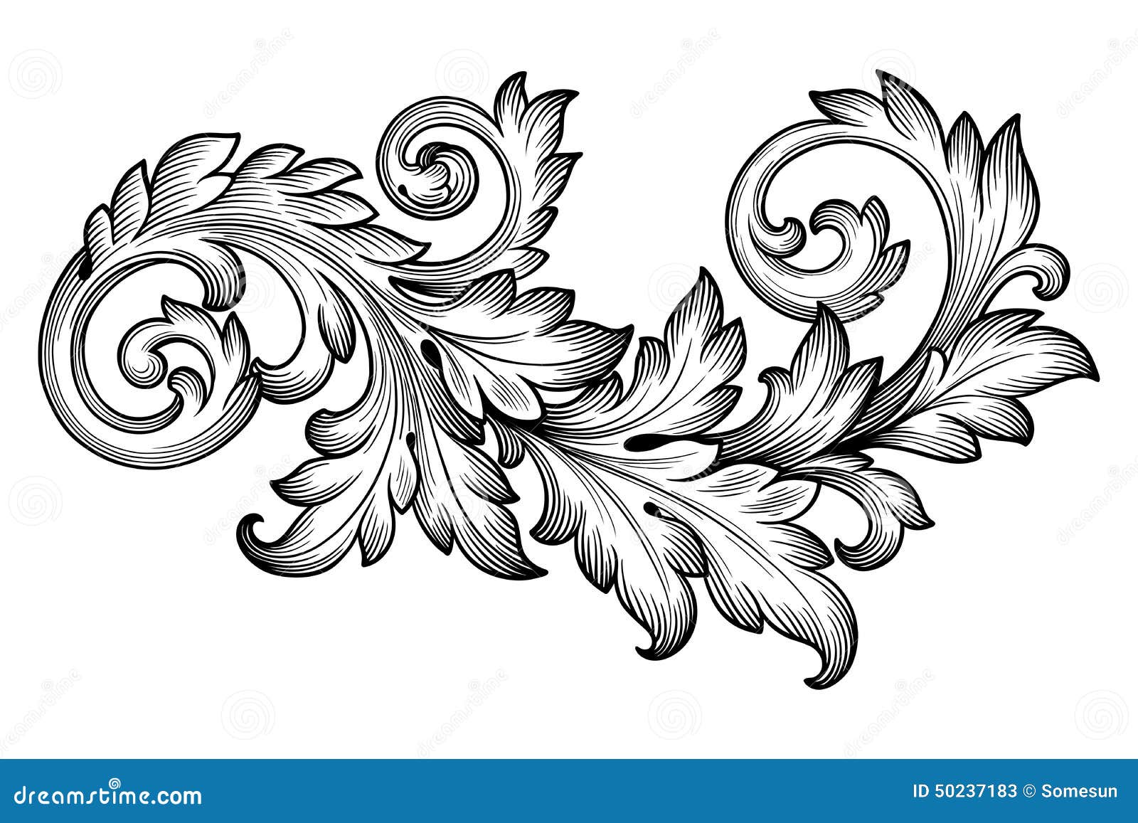 Engraving Floral Stock Illustrations – 53,839 Engraving Floral Stock ...