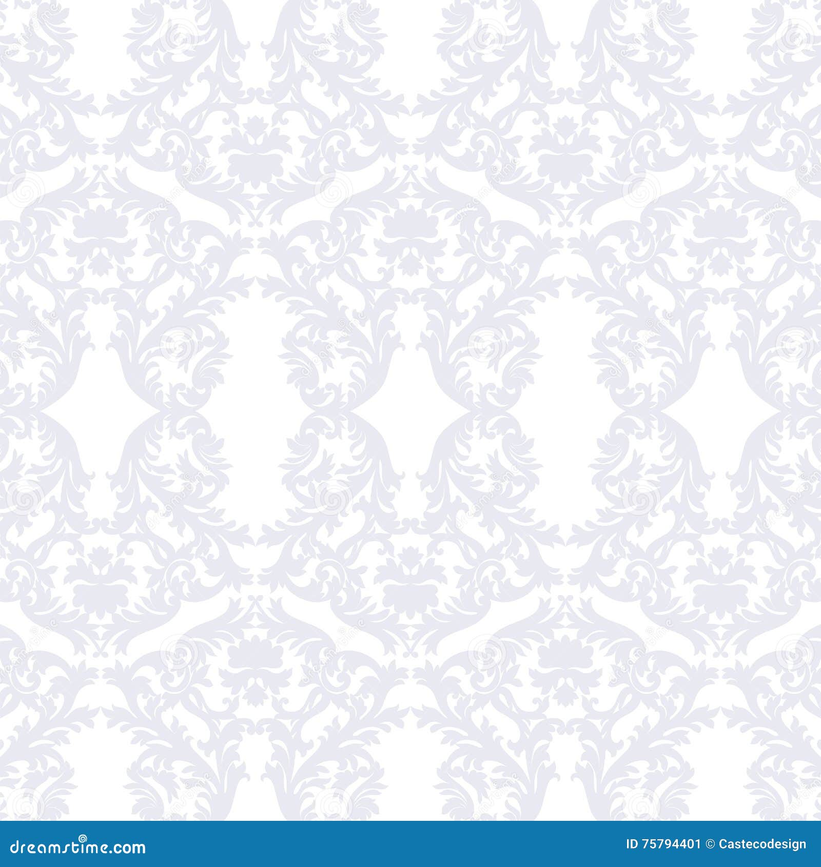 Vintage Baroque Rococo Ornament Pattern Stock Vector - Illustration of ...