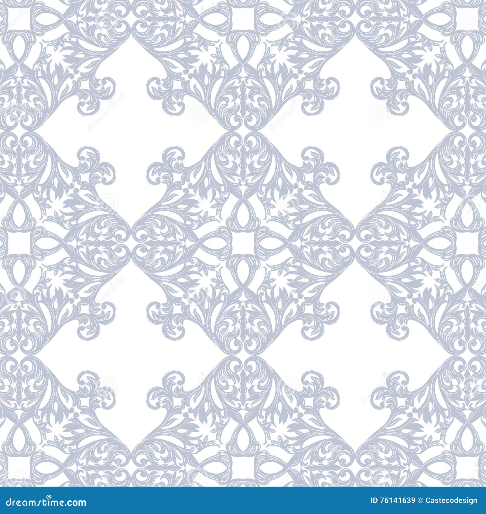 Vintage Baroque Rococo Ornament Pattern Stock Vector - Illustration of ...