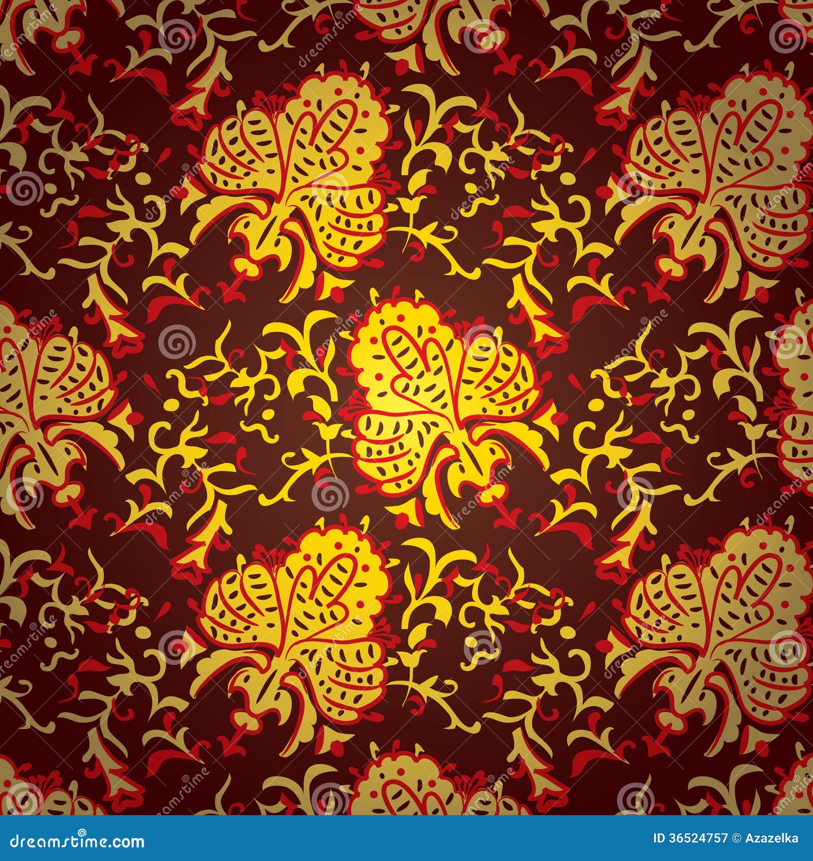 Vintage Baroque Seamless Pattern. Vector Texture Stock Vector ...