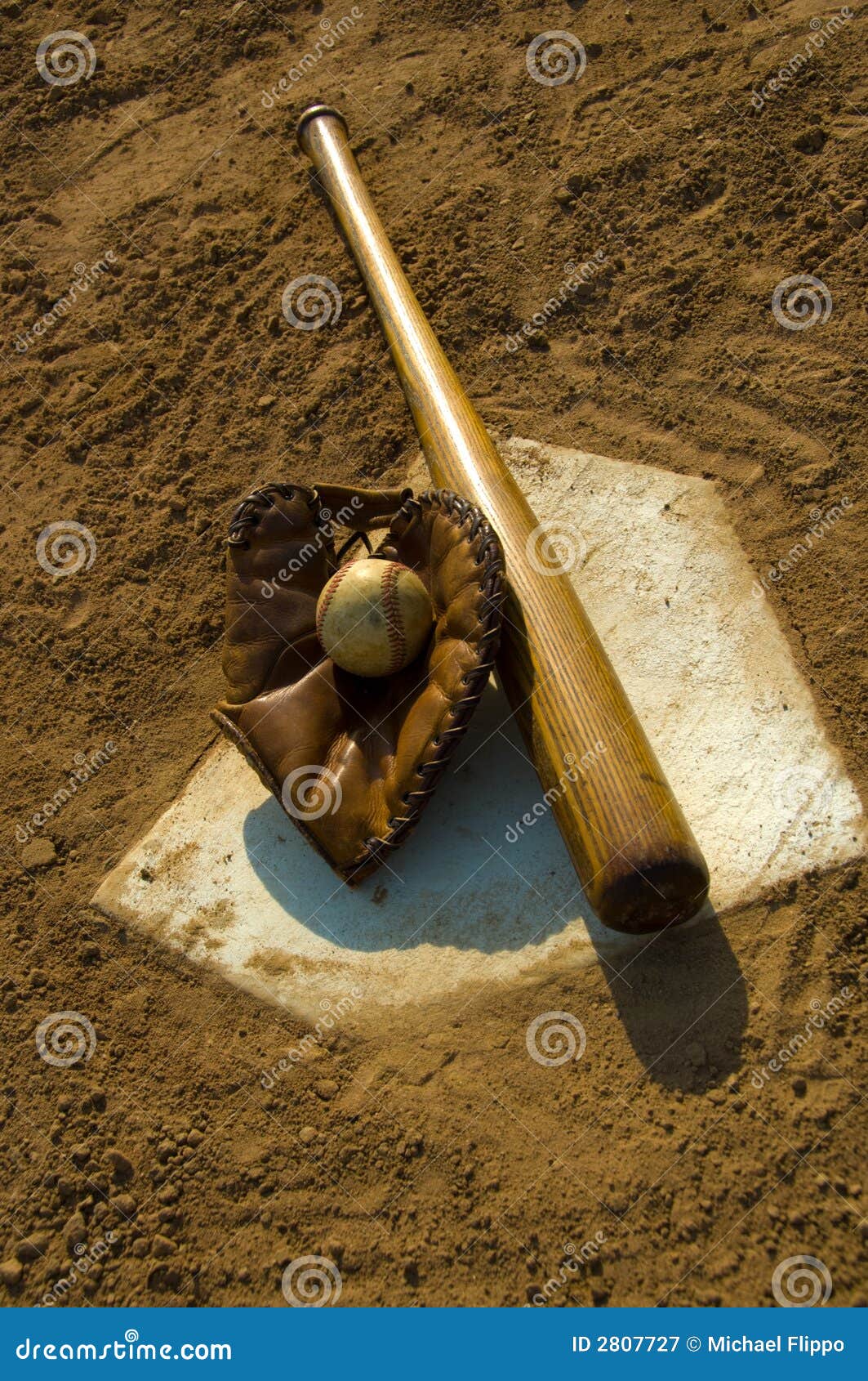 Vintage baseball on base stock image. Image of field, wooden - 2807727