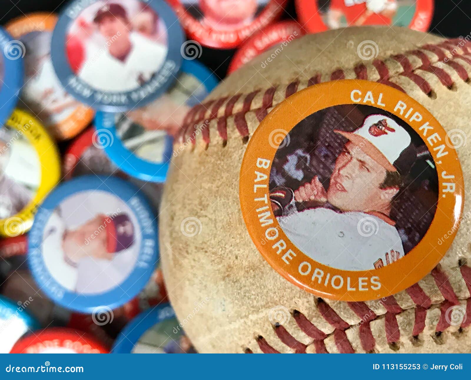 Vintage Baseball Pins editorial stock photo. Image of collection ...