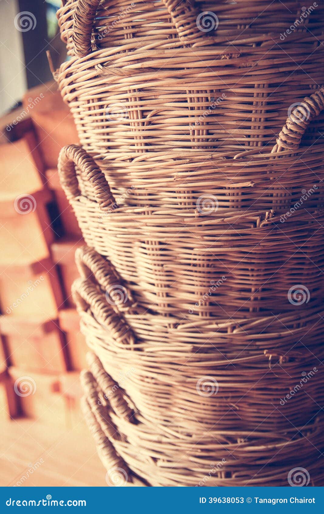 Vintage basketwork stock image. Image of light, handmade - 39638053