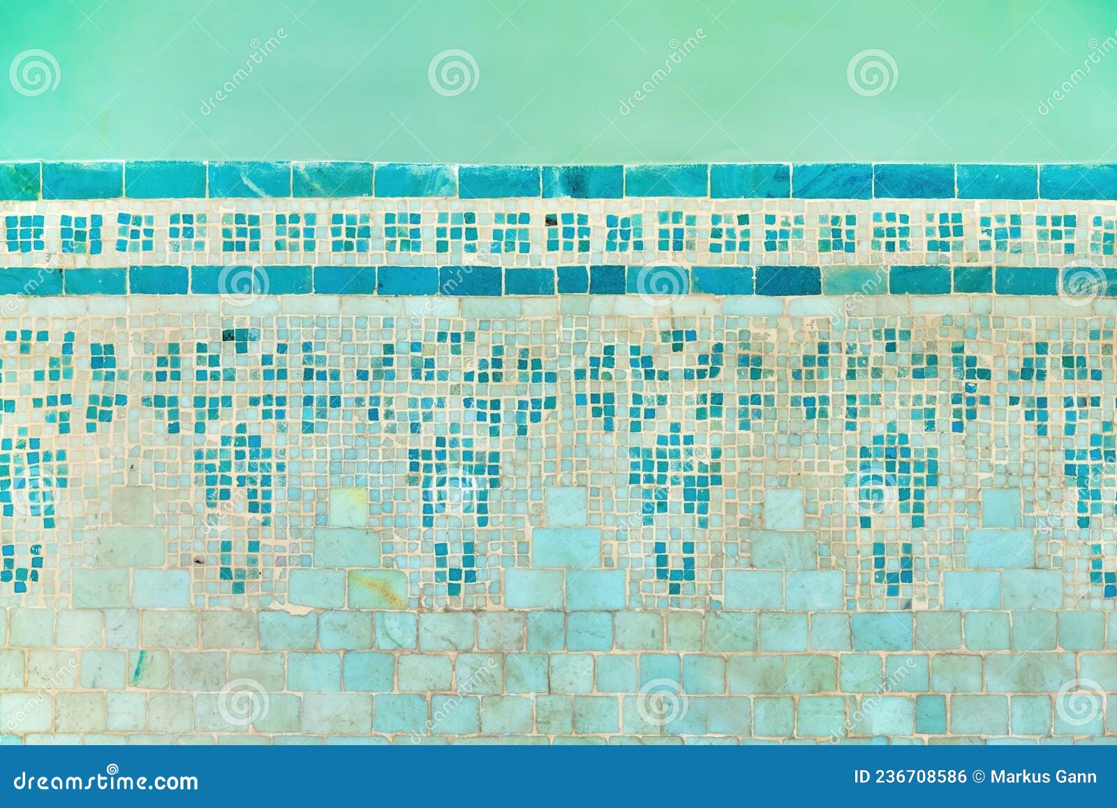 Vintage Bath Tiles Turquoise Stock Photo - Image of background, blue ...