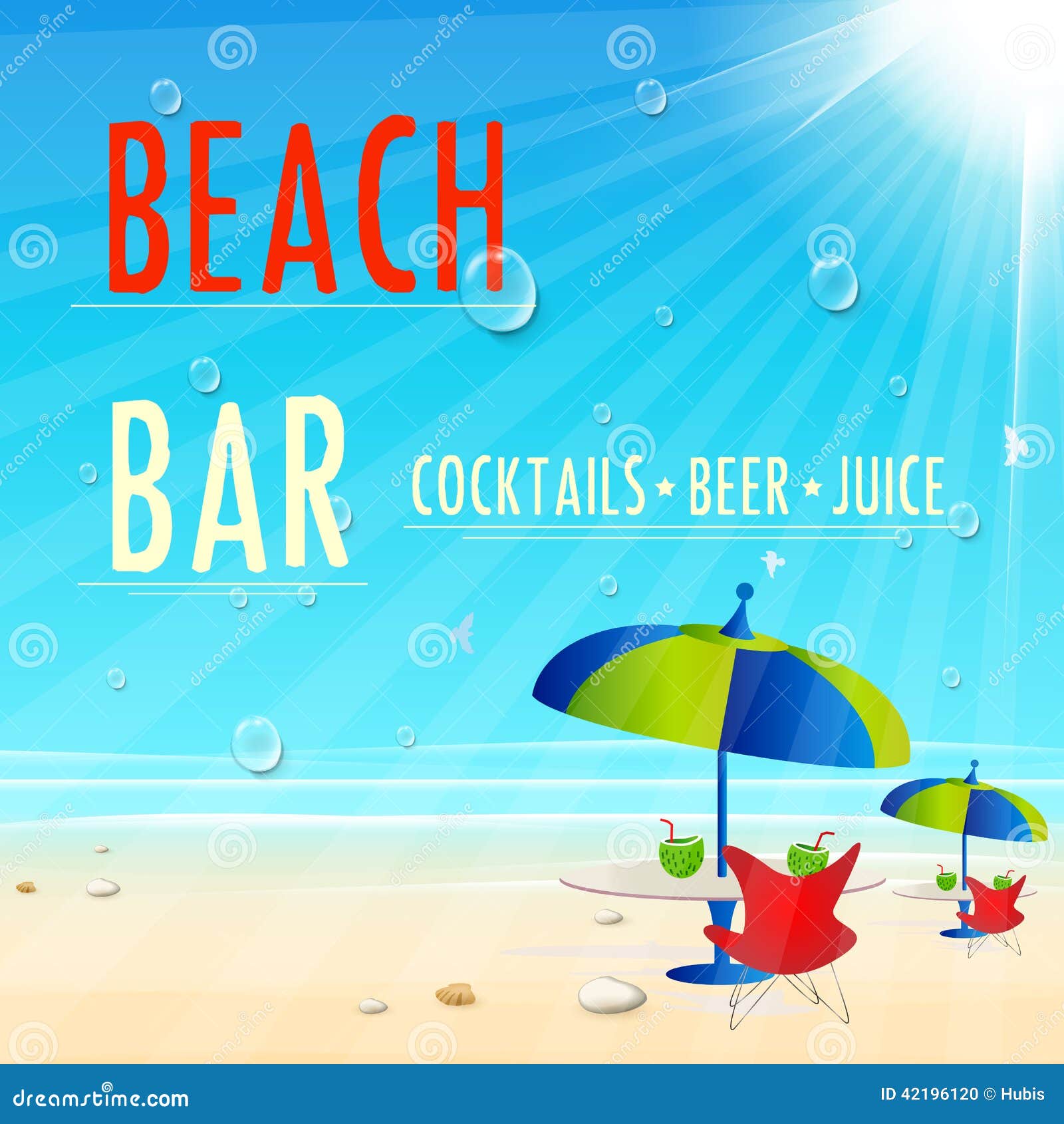 Beach Juice Bars And Restaurants Collection Cartoon Vector ...
