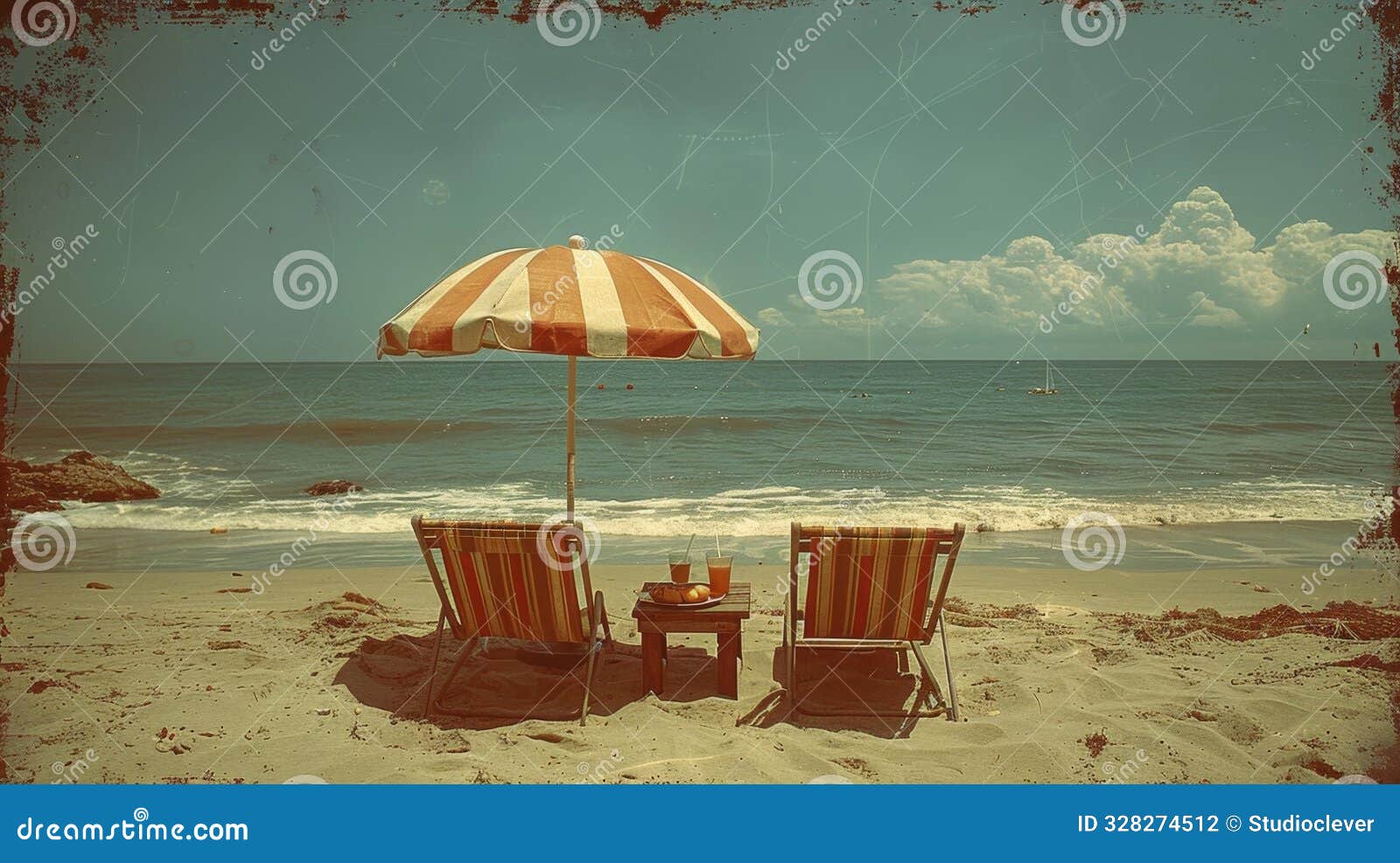 Vintage Beach Labels And Badges Cartoon Vector | CartoonDealer.com ...