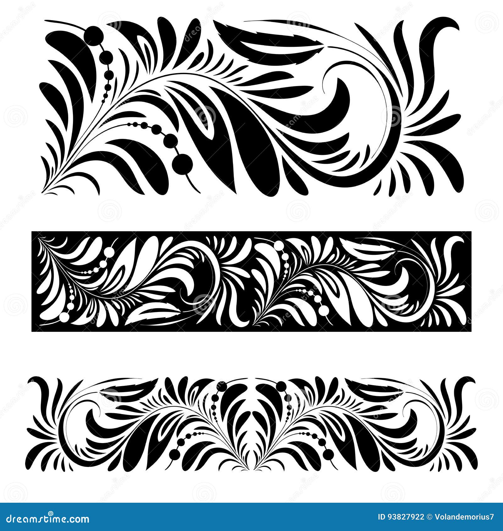 Vintage Beautiful Pattern with Swirls Stock Vector - Illustration of ...