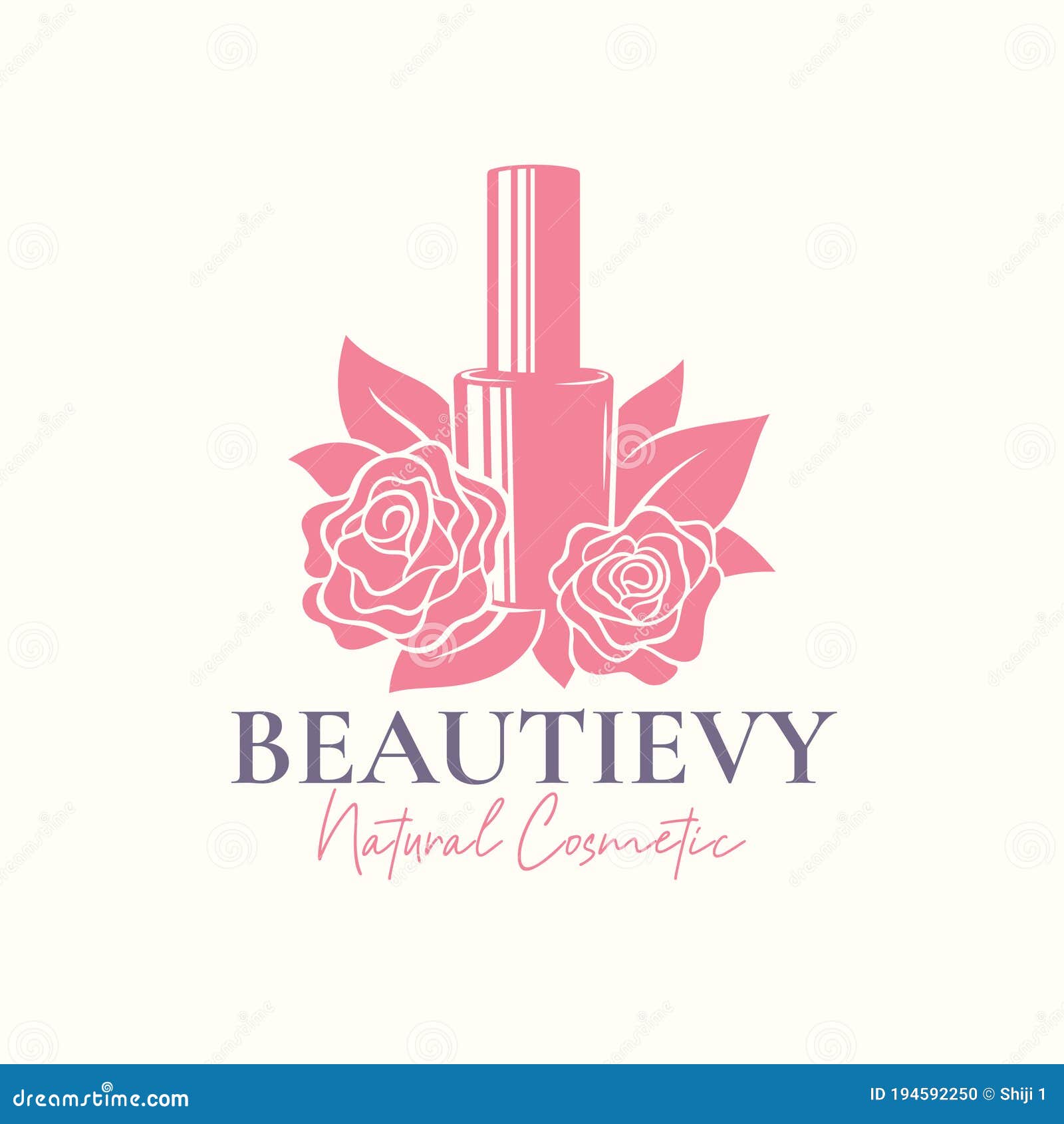 Nature cosmetics logo stock vector. Illustration of brand - 194592250