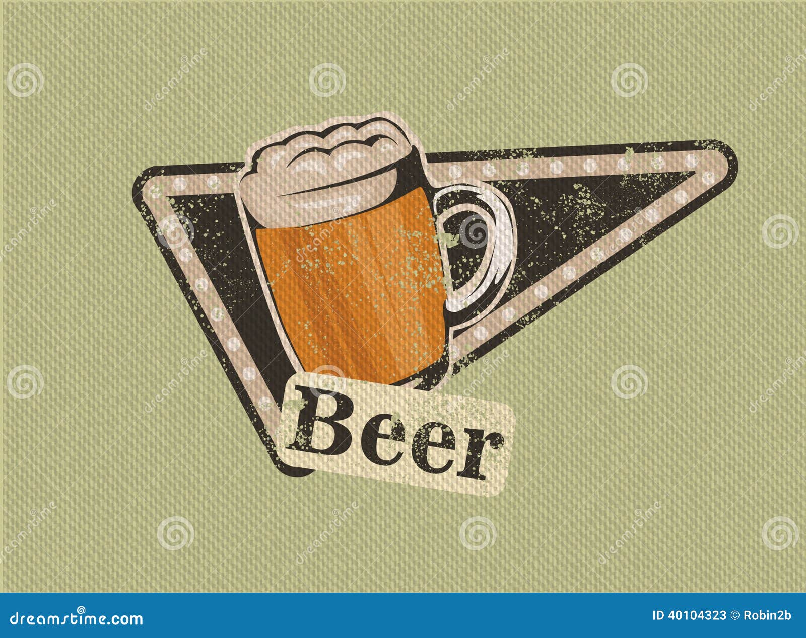 Vintage Beer Design stock vector. Illustration of liquid - 40104323