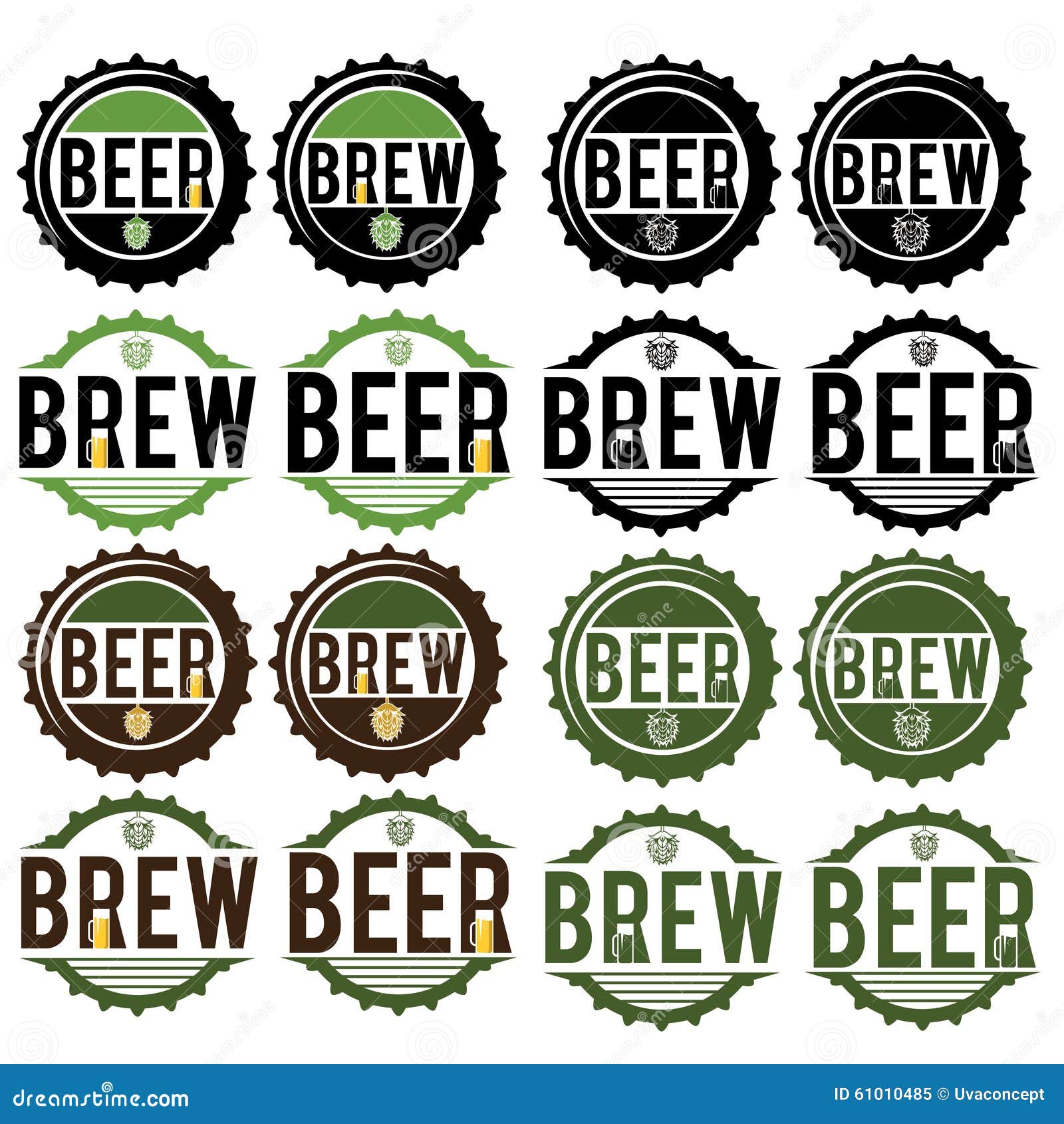 Vintage beer labels stock vector. Illustration of celebration - 61010485