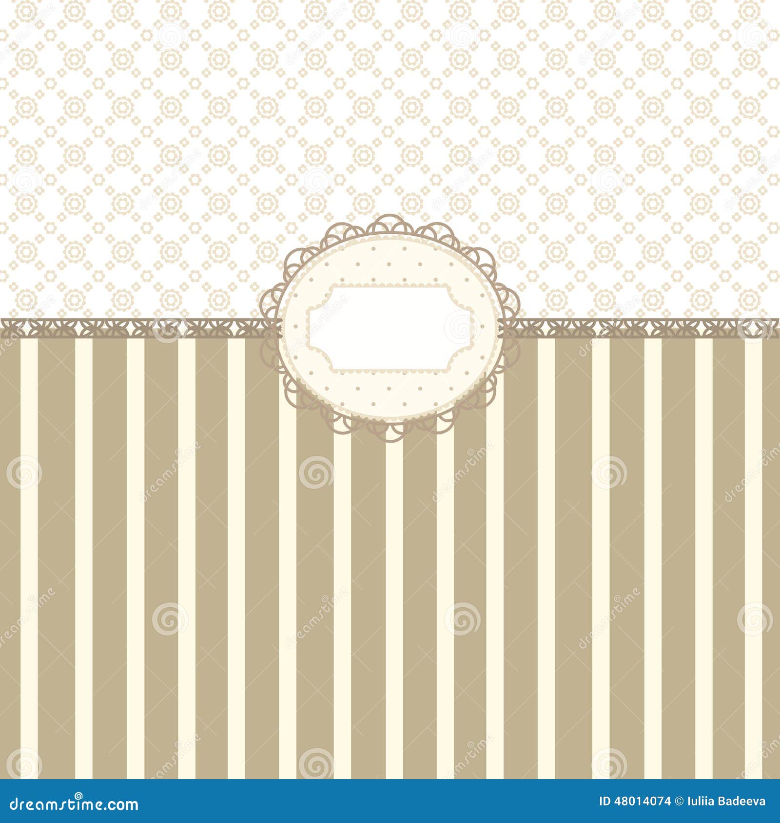 Vintage beige frame stock vector. Illustration of decoration - 48014074
