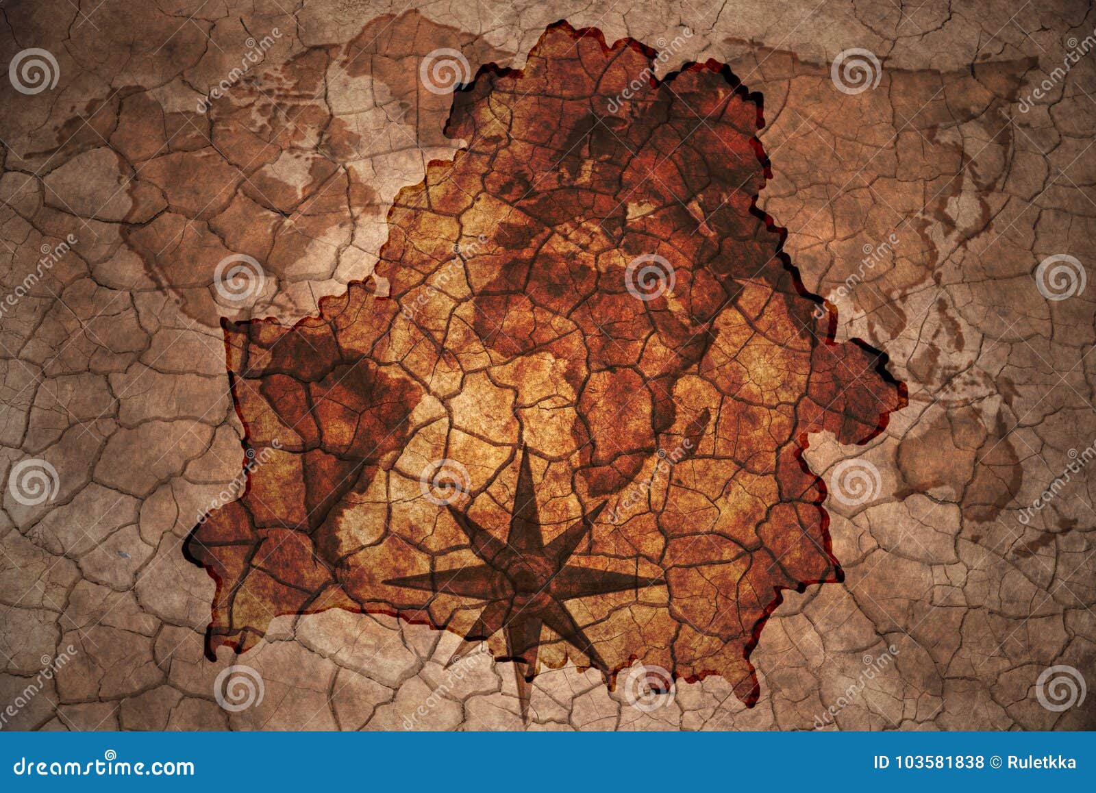 Vintage belarus map stock illustration. Illustration of papyrus - 103581838