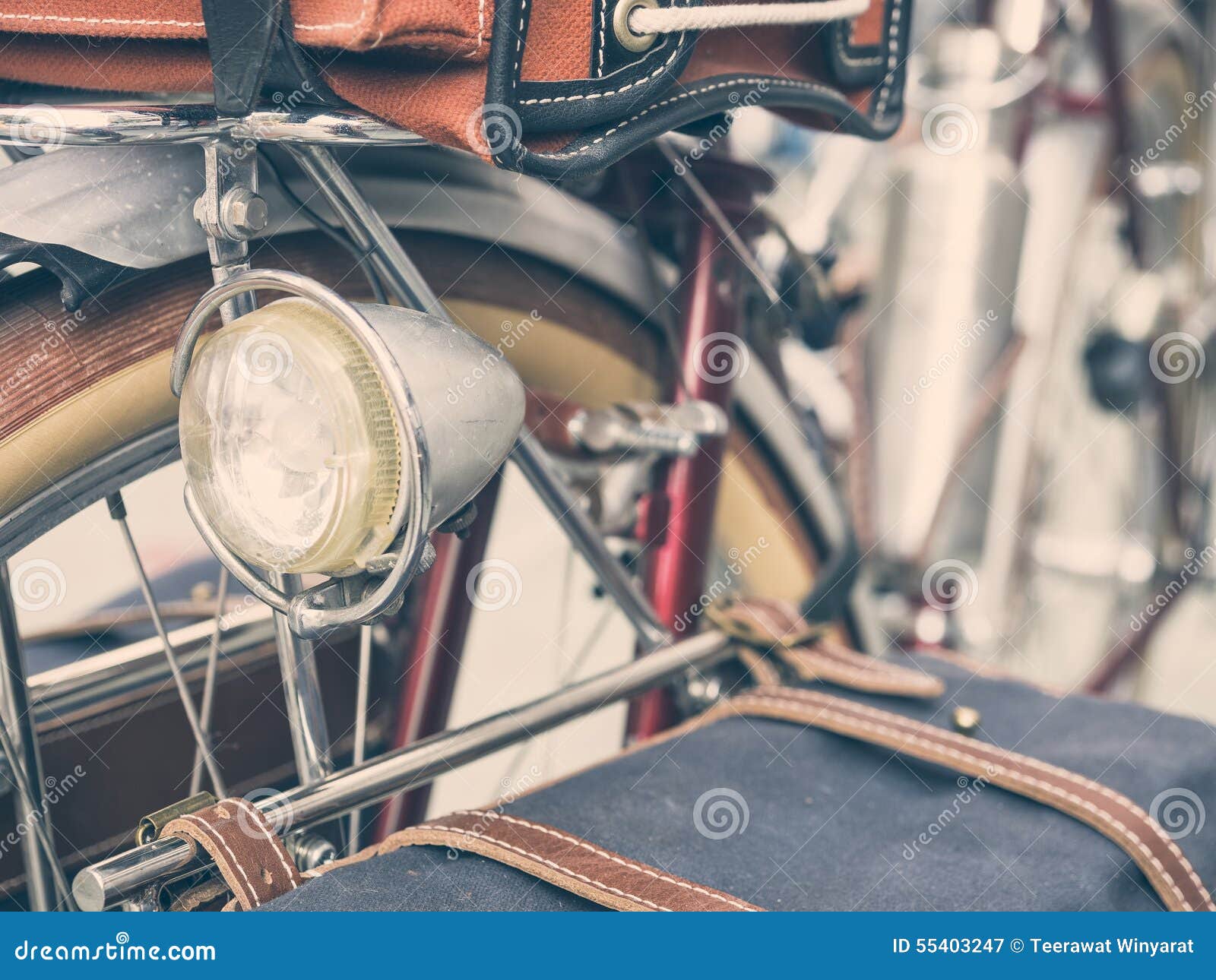 Vintage Bicycle Light Close Up Stock Image - Image of ecology, vintage ...