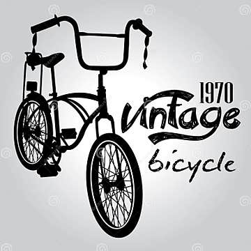 Vintage Bicycle. Vector Graphic Design. Stock Vector - Illustration of ...