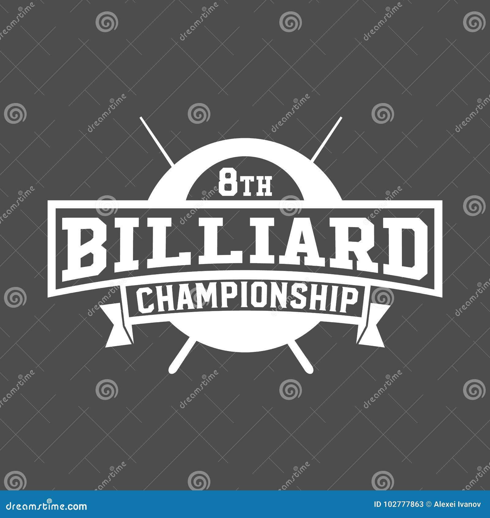 Billiards Emblems Labels and Designed Elements Stock Vector ...