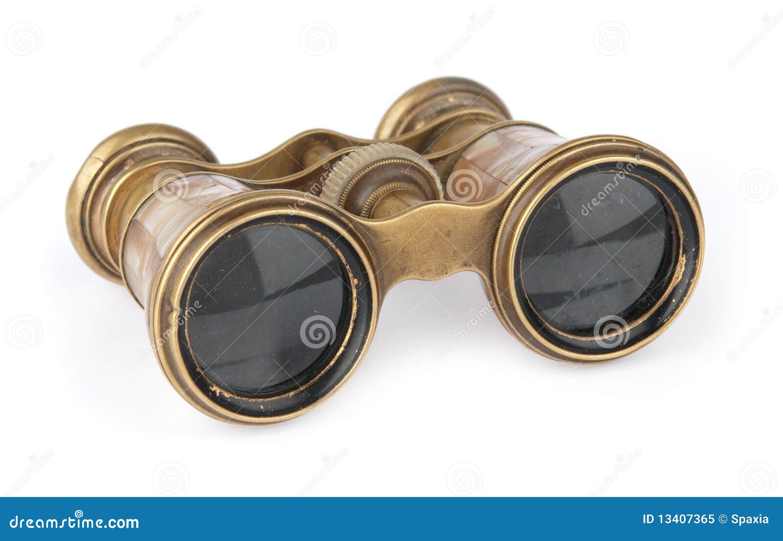 Vintage binoculars stock image. Image of binoculars, isolated - 13407365