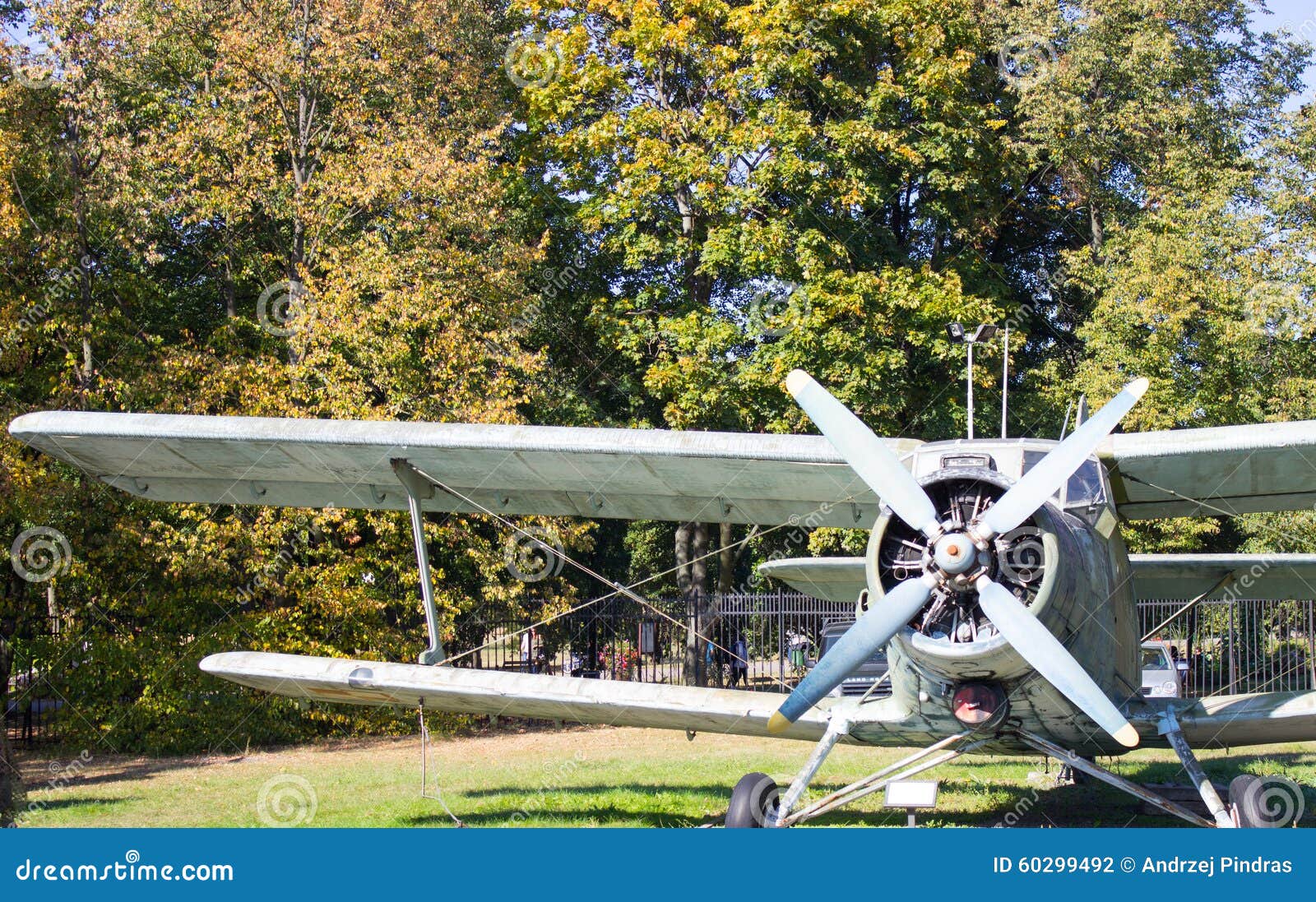 Vintage biplane. stock photo. Image of military, retro - 60299492