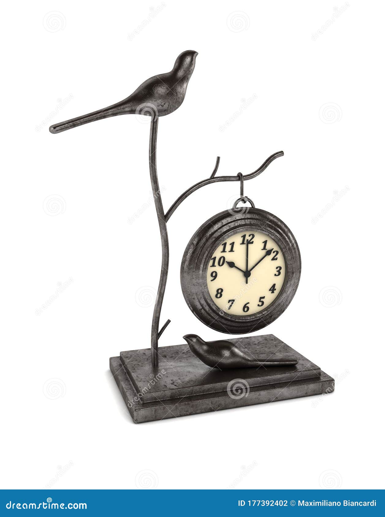 Vintage Bird Clock stock illustration. Illustration of cuckoo - 177392402