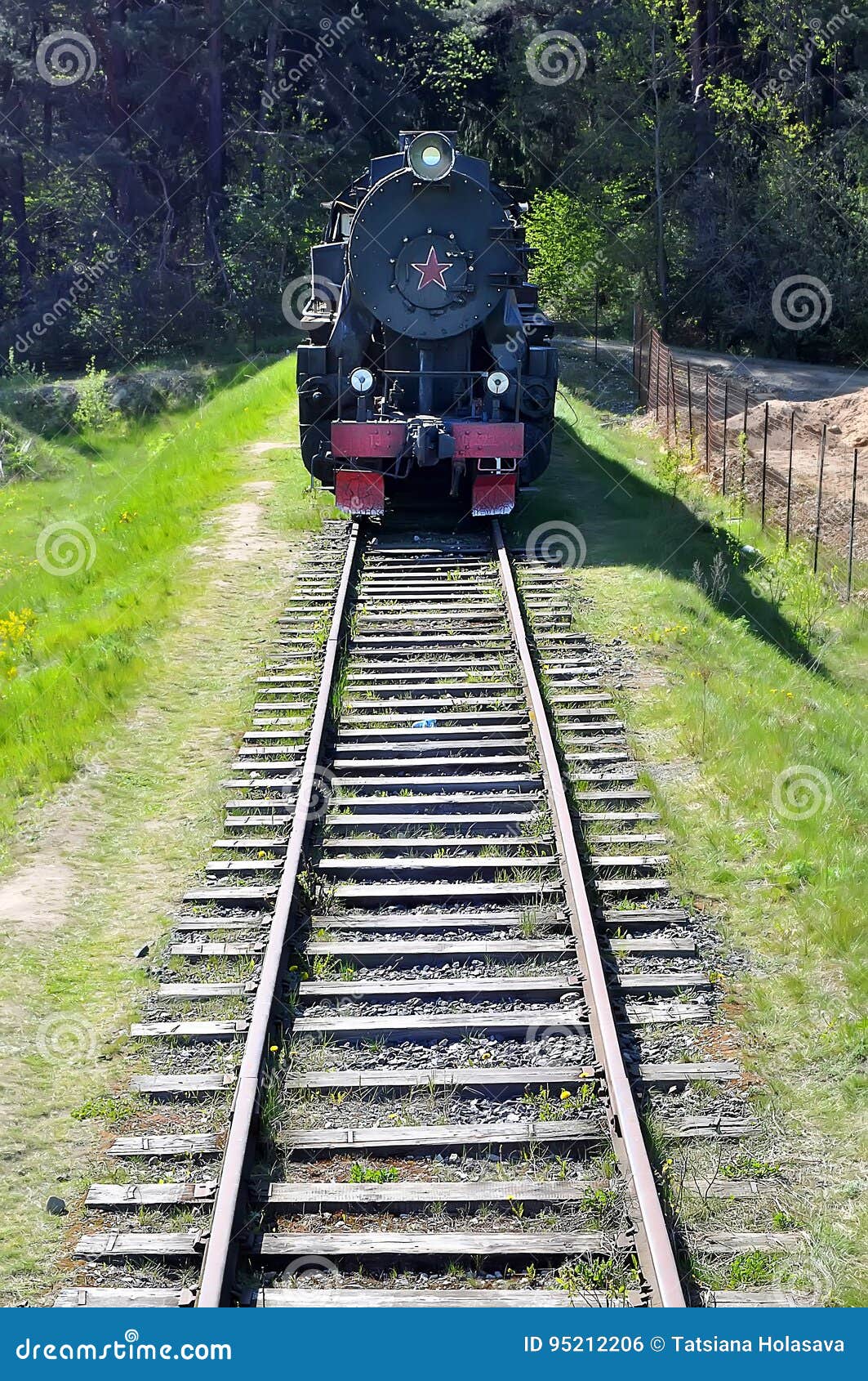 Vintage Black Steam Powered Railway Train Stock Photo - Image of ...