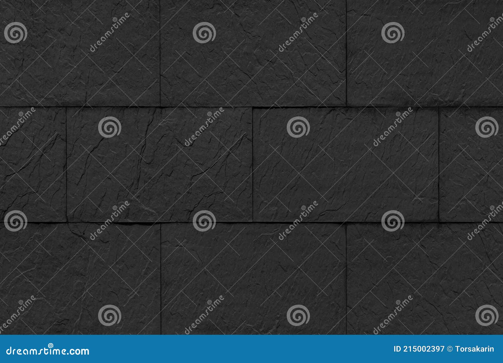 Black Stone Brick Tile Wall Pattern and Background Seamless Stock Image ...