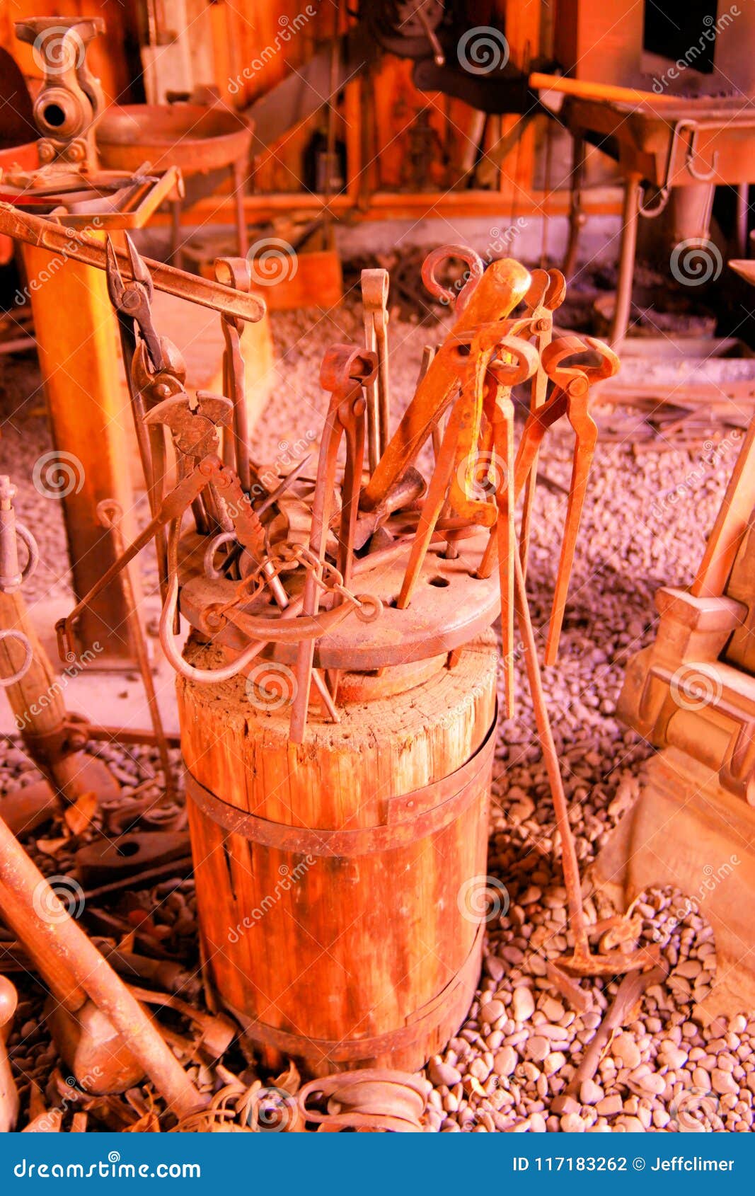 Blacksmith tools stock photo. Image of tools, blacksmith - 117183262