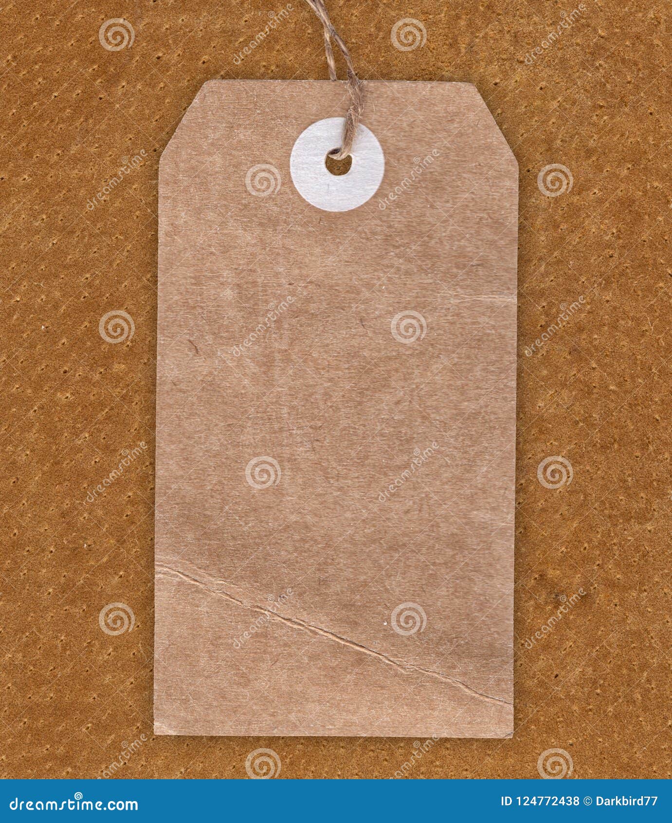 Vintage Blank Label on the Leather Background Stock Photo - Image of ...