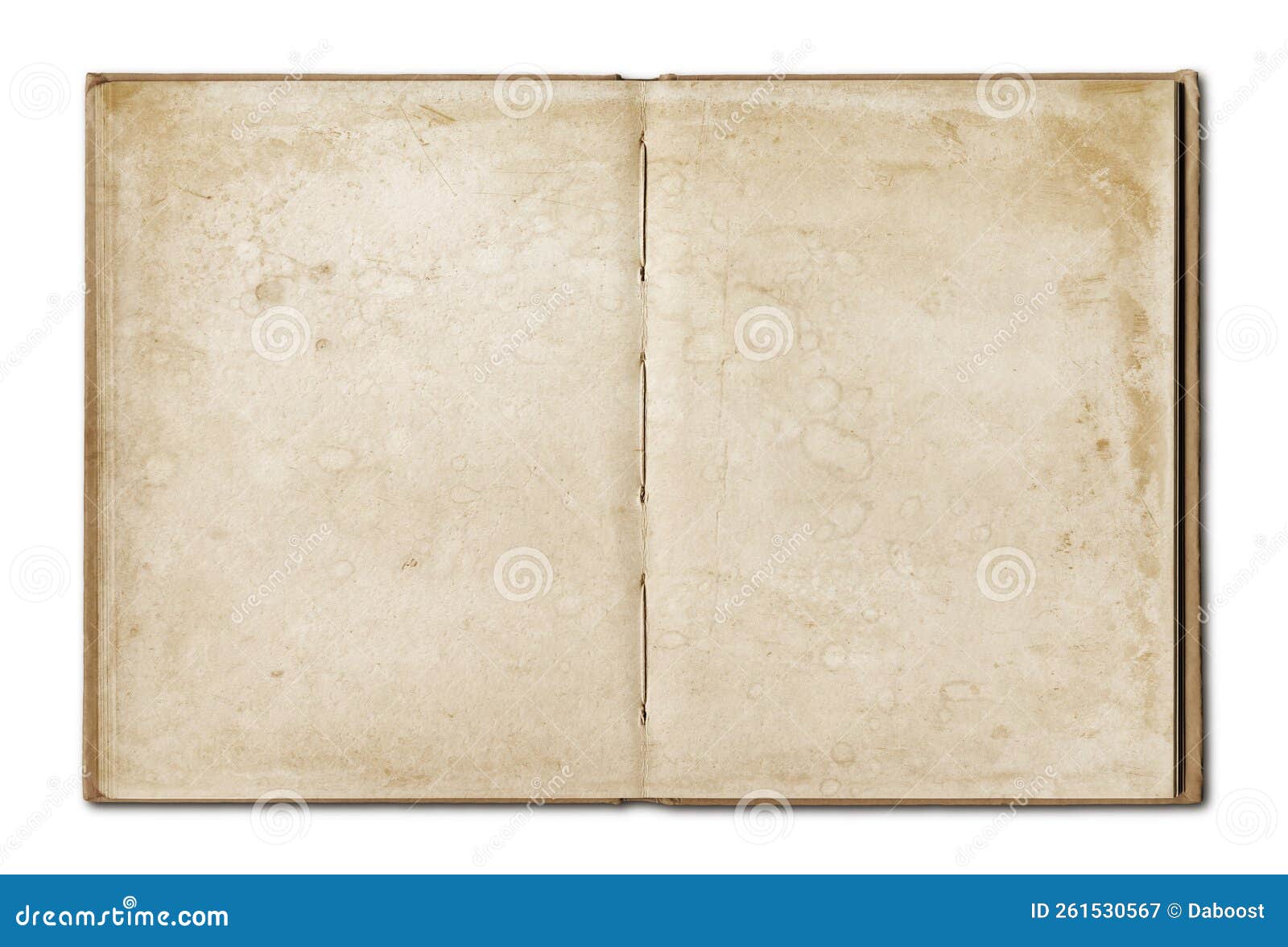 Vintage Blank Open Notebook Stock Image - Image of blank, message ...