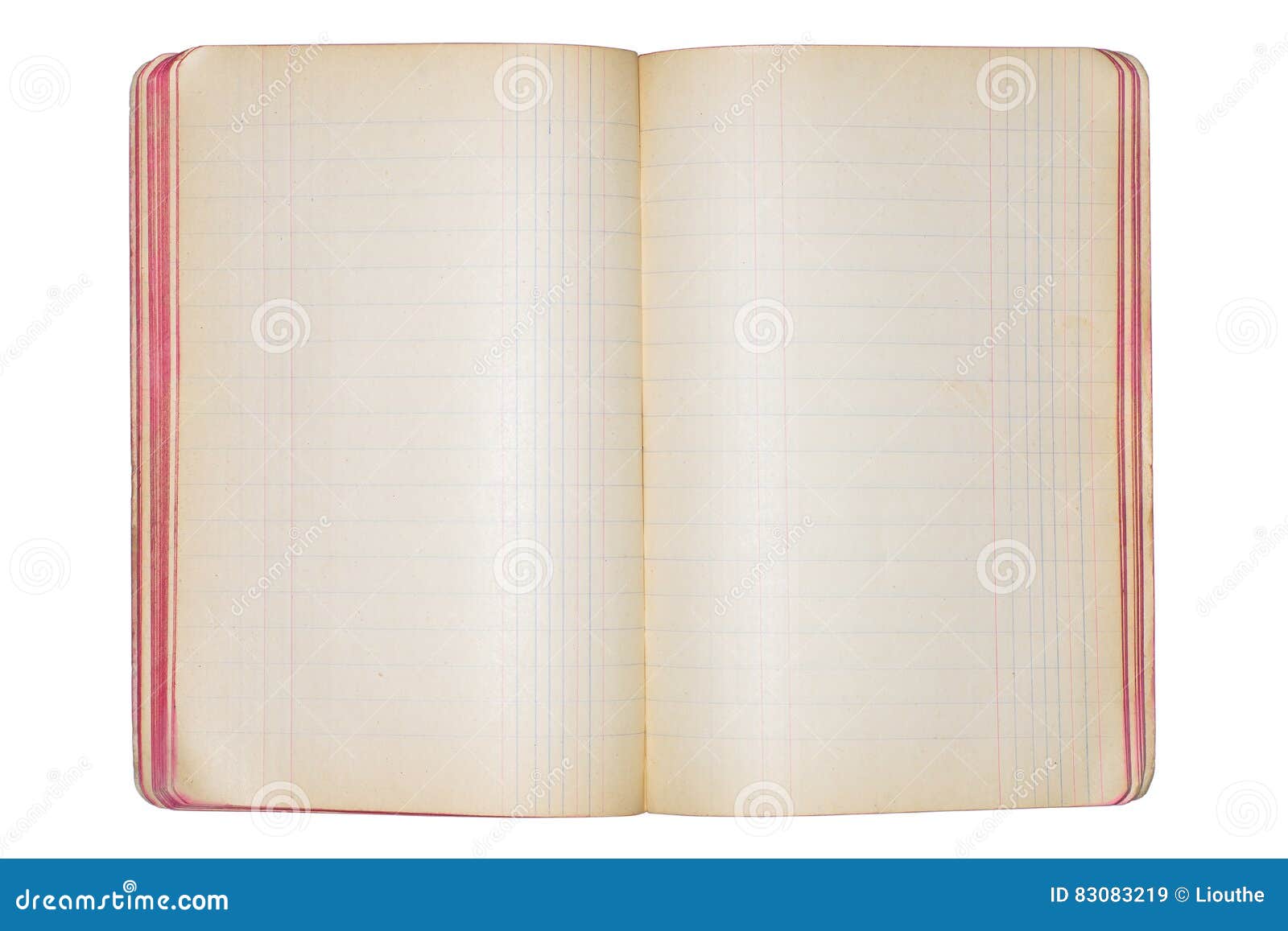 Open Vintage Notebook stock image. Image of education - 83083219
