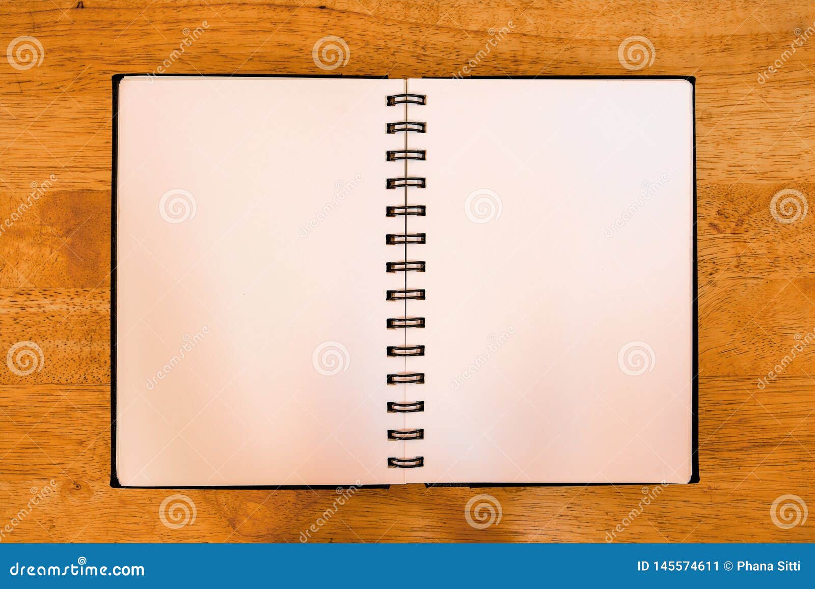 Vintage Blank Open Notebook Style on Wooden Background. Note Book on ... Vintage Blank Open Notebook Style on Wooden Background. Note Book on ...