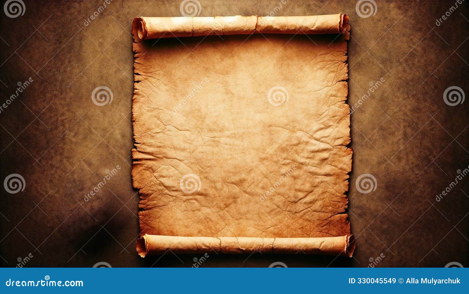 Vintage Blank Scroll with Aged Parchment Texture Stock Illustration ...