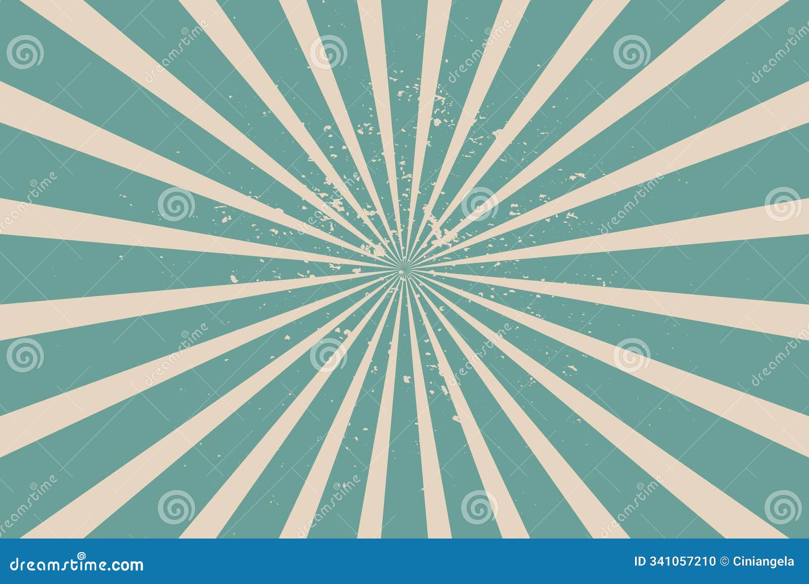 Vintage Blue Beige Retro Circus Rays Background Stock Illustration ...