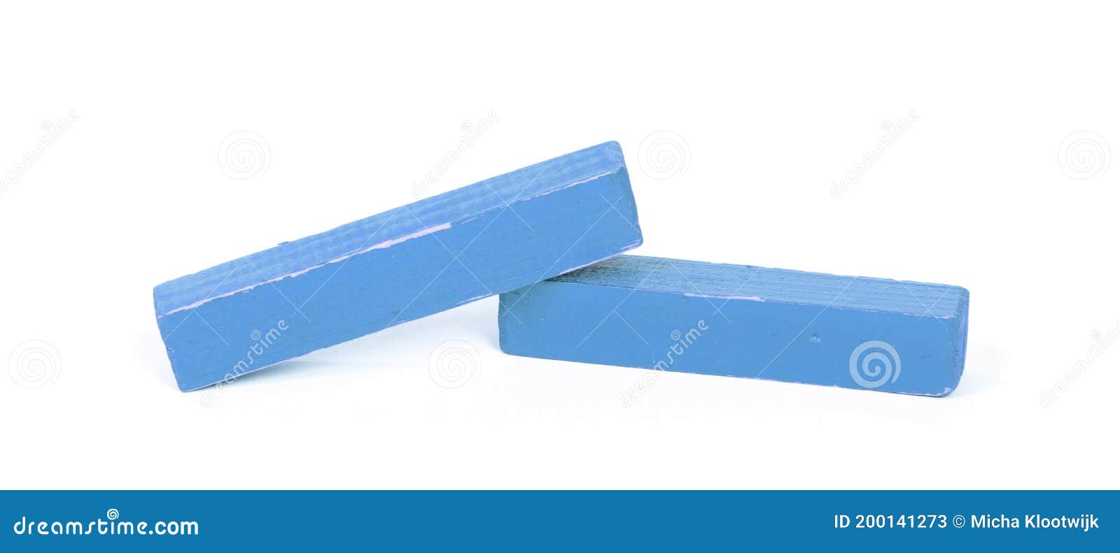 Vintage Blue Building Blocks Isolated on White Stock Image - Image of ...