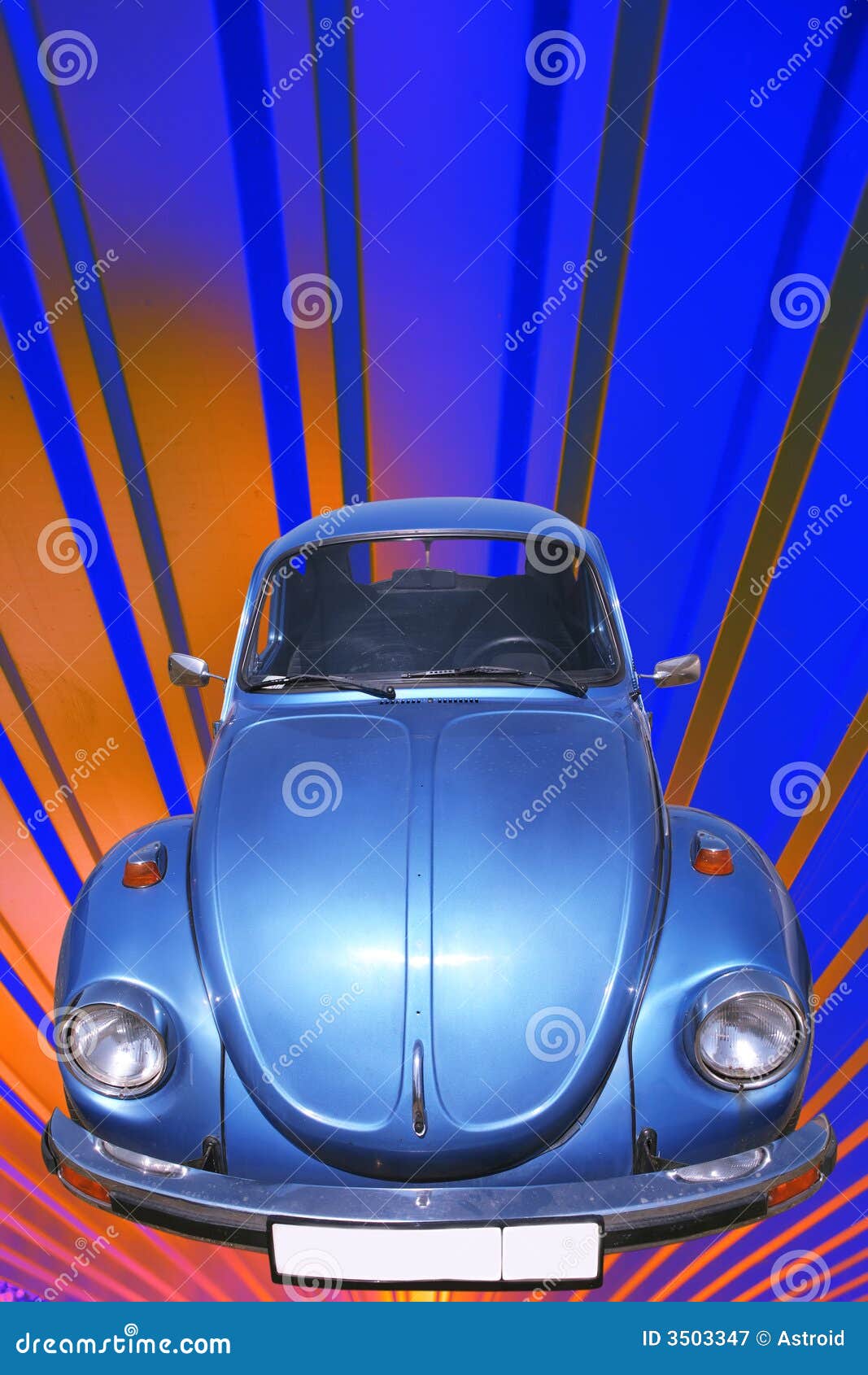 Vintage Blue Car 60 s stock image. Image of time, nostalgi - 3503347
