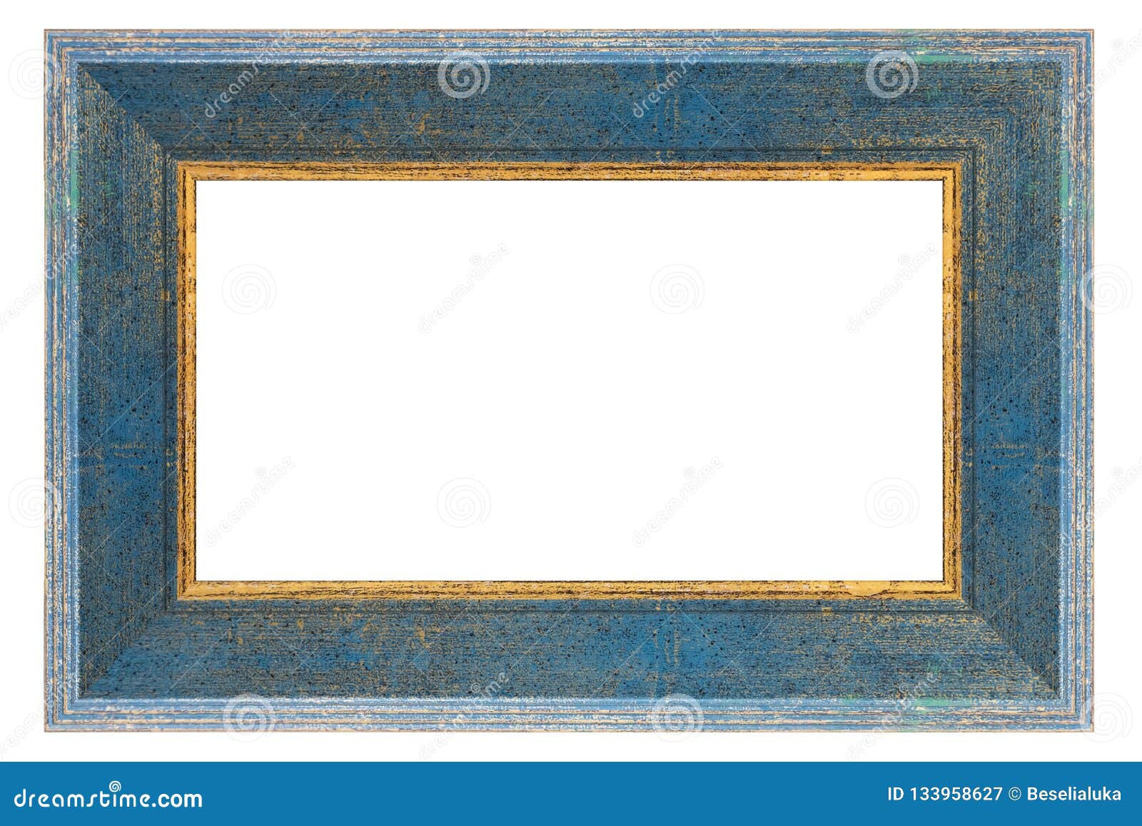 Vintage blue frame stock image. Image of frame, isolated - 133958627