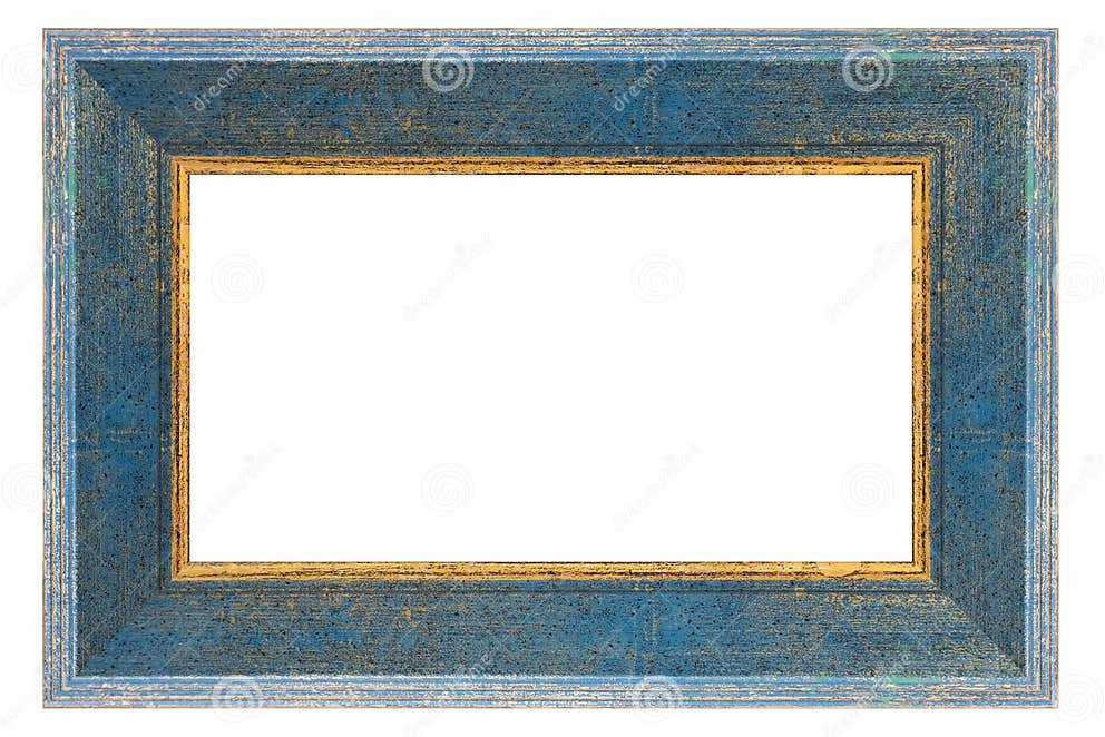 Vintage blue frame stock image. Image of frame, isolated - 133958627