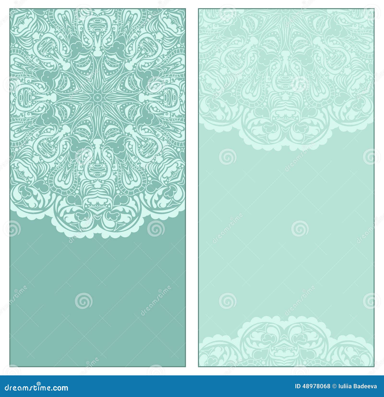 Vintage blue invitation stock vector. Illustration of element - 48978068
